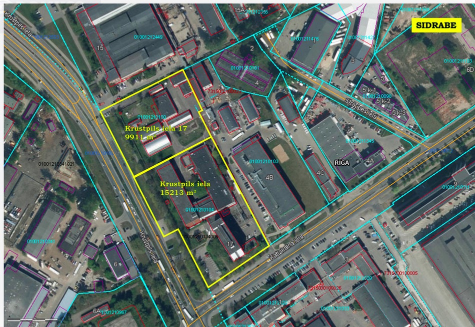 Pārdod noliktavu, Krustpils iela